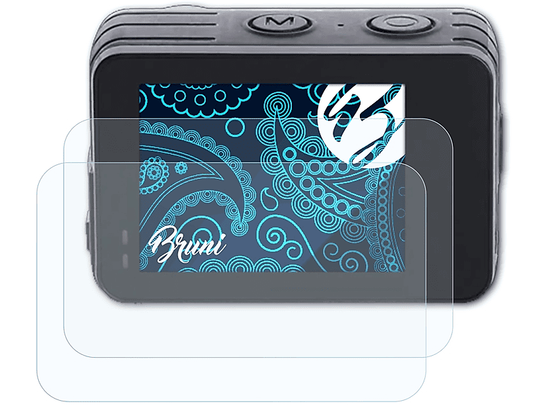 BRUNI 2x Basics-Clear Schutzfolie(für Rollei Actioncam 10S Plus) | SATURN