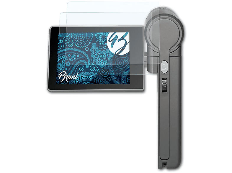 BRUNI 2x Basics-Clear Schutzfolie(für DNT DigiMicro Mobile (3 Inch ...