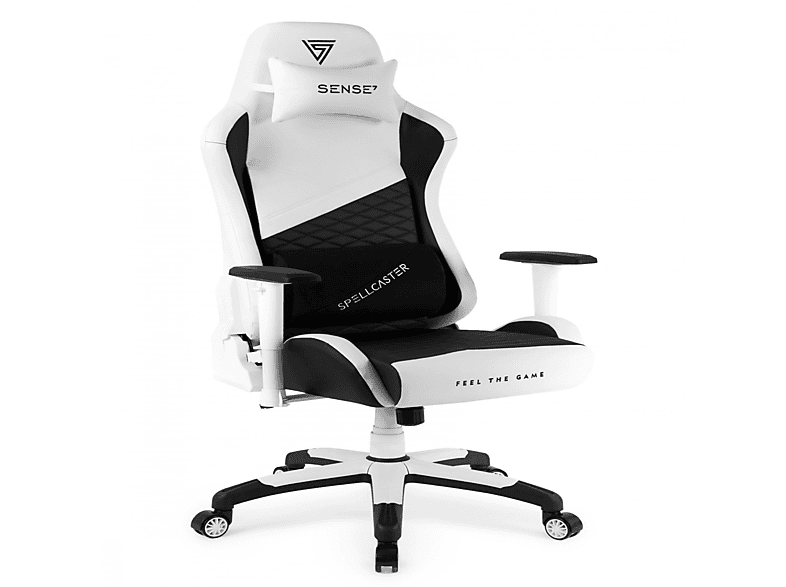 SENSE7 Spellcaster XL Senshi Edition Gamingstuhl, weiss | SATURN