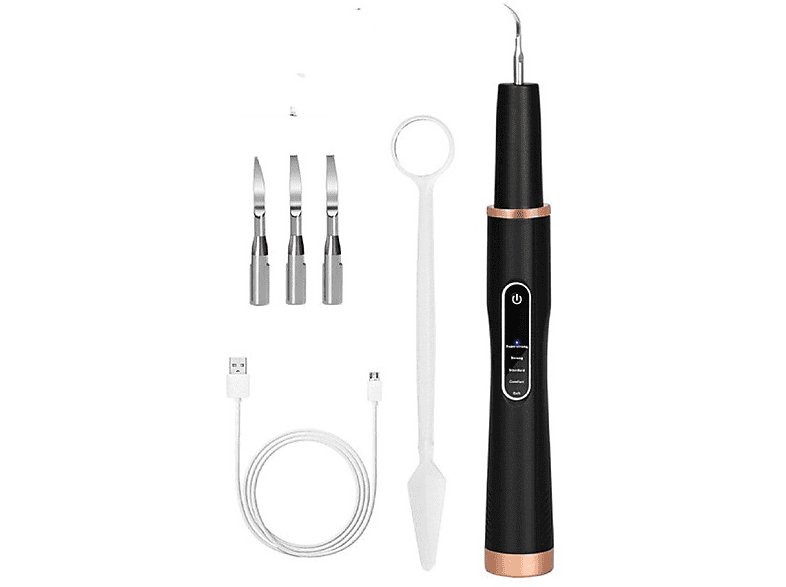 INF Ultraschall-Zahnsteinentferner und 4 Reinigungsköpfe Zahnreiniger ...