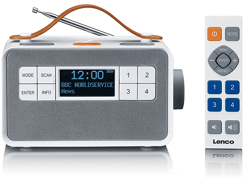 LENCO PDR-065 Multifunktionsradio, DAB+, FM, DAB+, DAB, FM, AM, Bluetooth, weiß | MediaMarkt