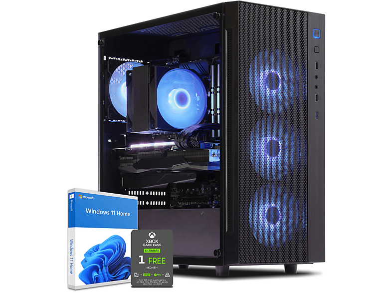 SEDATECH AMD Ryzen 9 5900X, Windows 11 Home mehrsprachig, Gaming PC mit ...