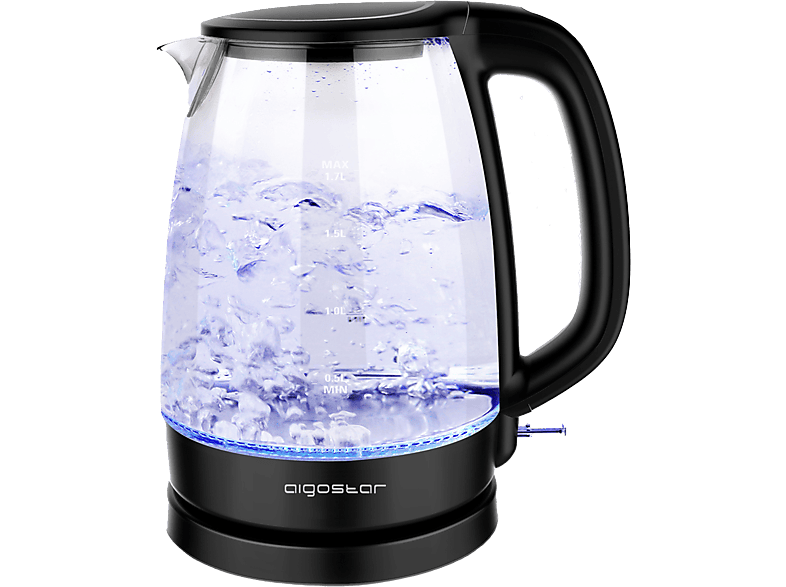 AIGOSTAR Adam30GOM Wasserkocher Glas, Schwarz | SATURN