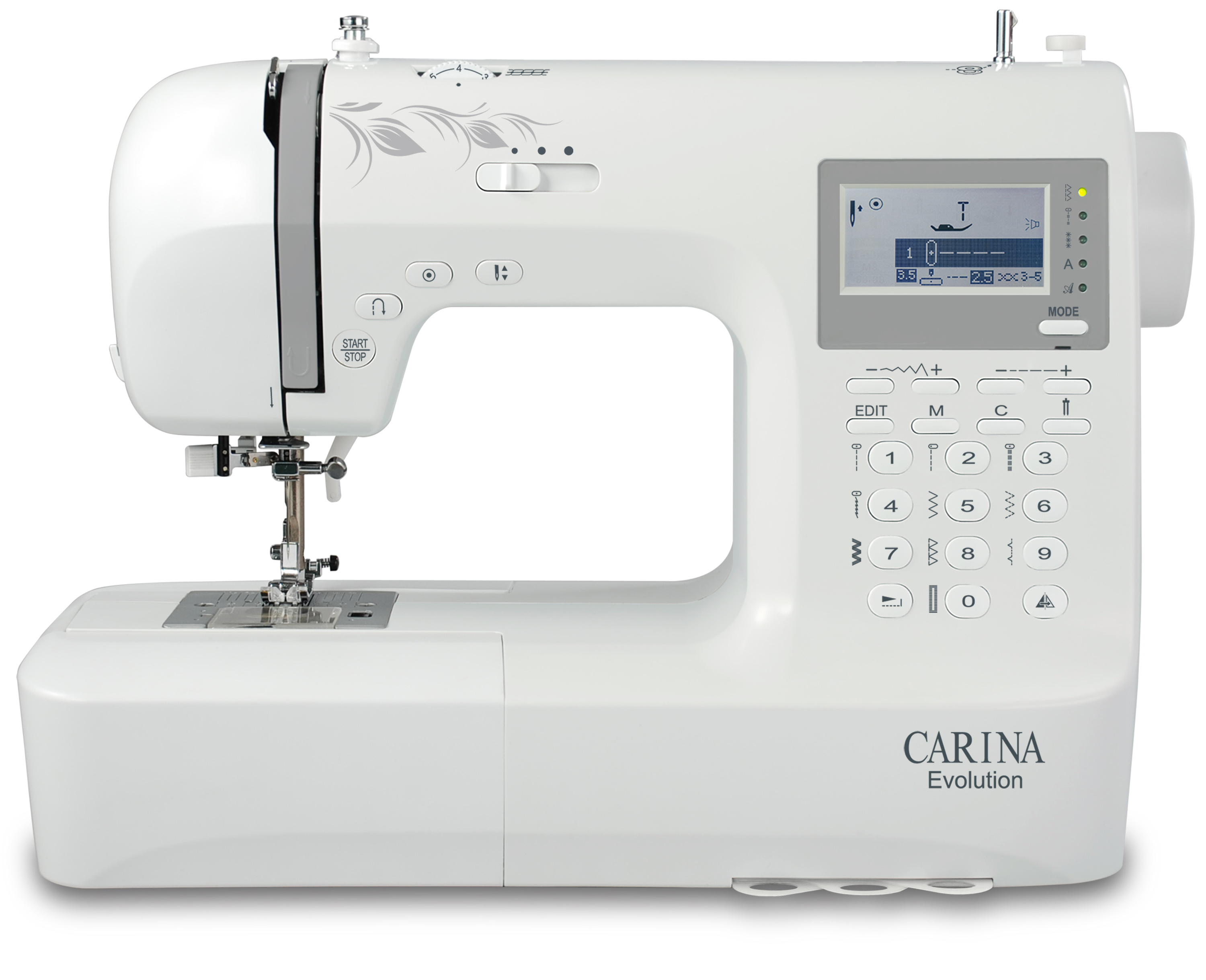 CARINA Carina Nähmaschine Evolution Nähmaschine (9 vollautomatische ...