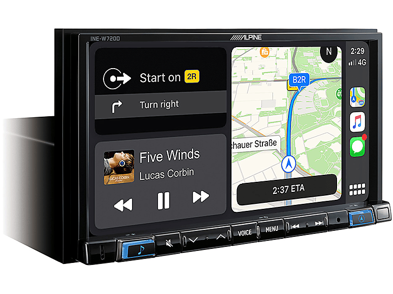 ALPINE INE-W720D DAB+ Navi Autoradio Autoradio 1 DIN | MediaMarkt