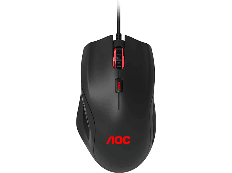 AOC GM200 Gaming Maus, Schwarz | MediaMarkt