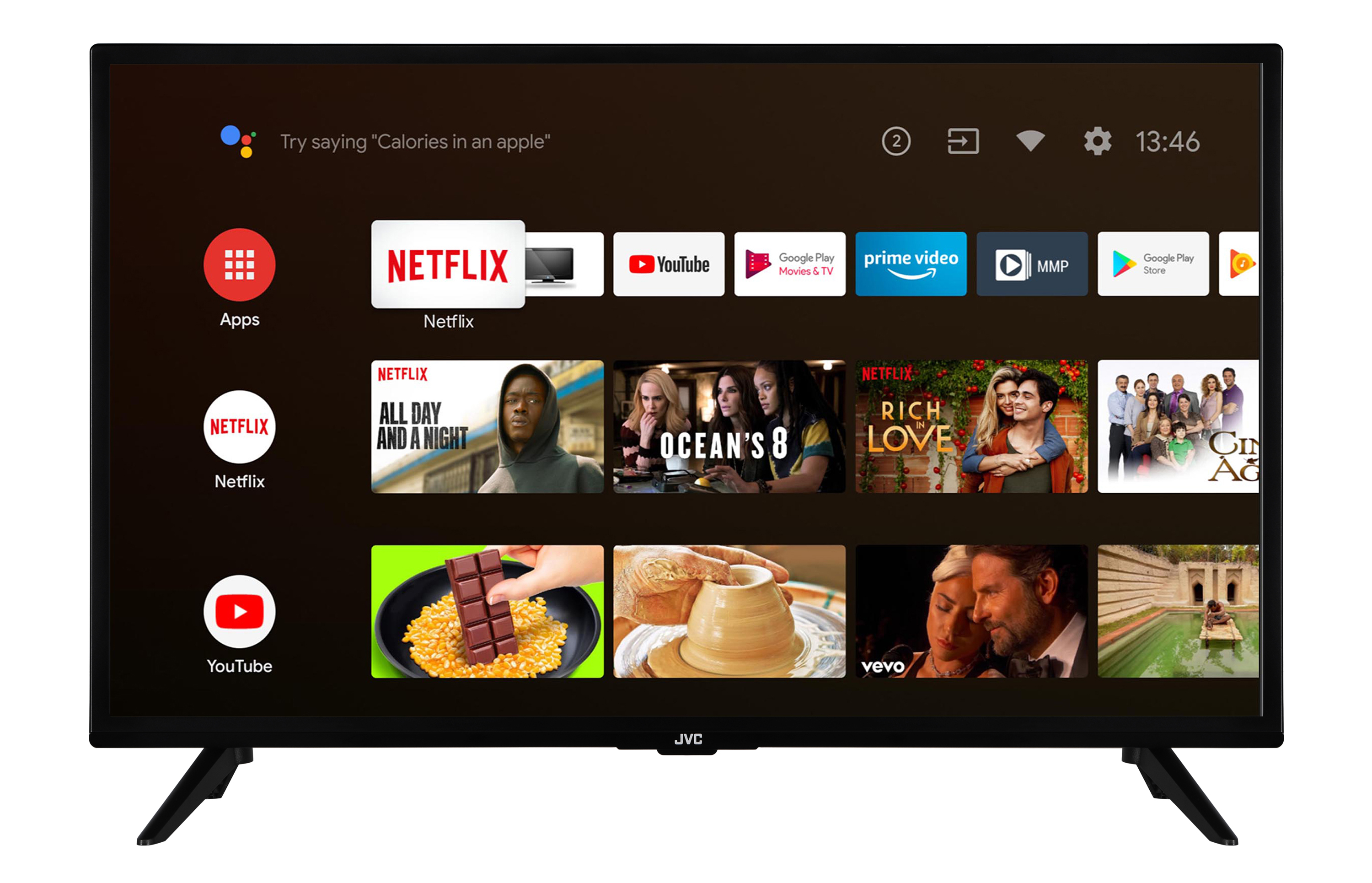 JVC LT-32VAH3255 LED TV (Flat, 32 Zoll / 80 cm, HD-ready, SMART TV ...