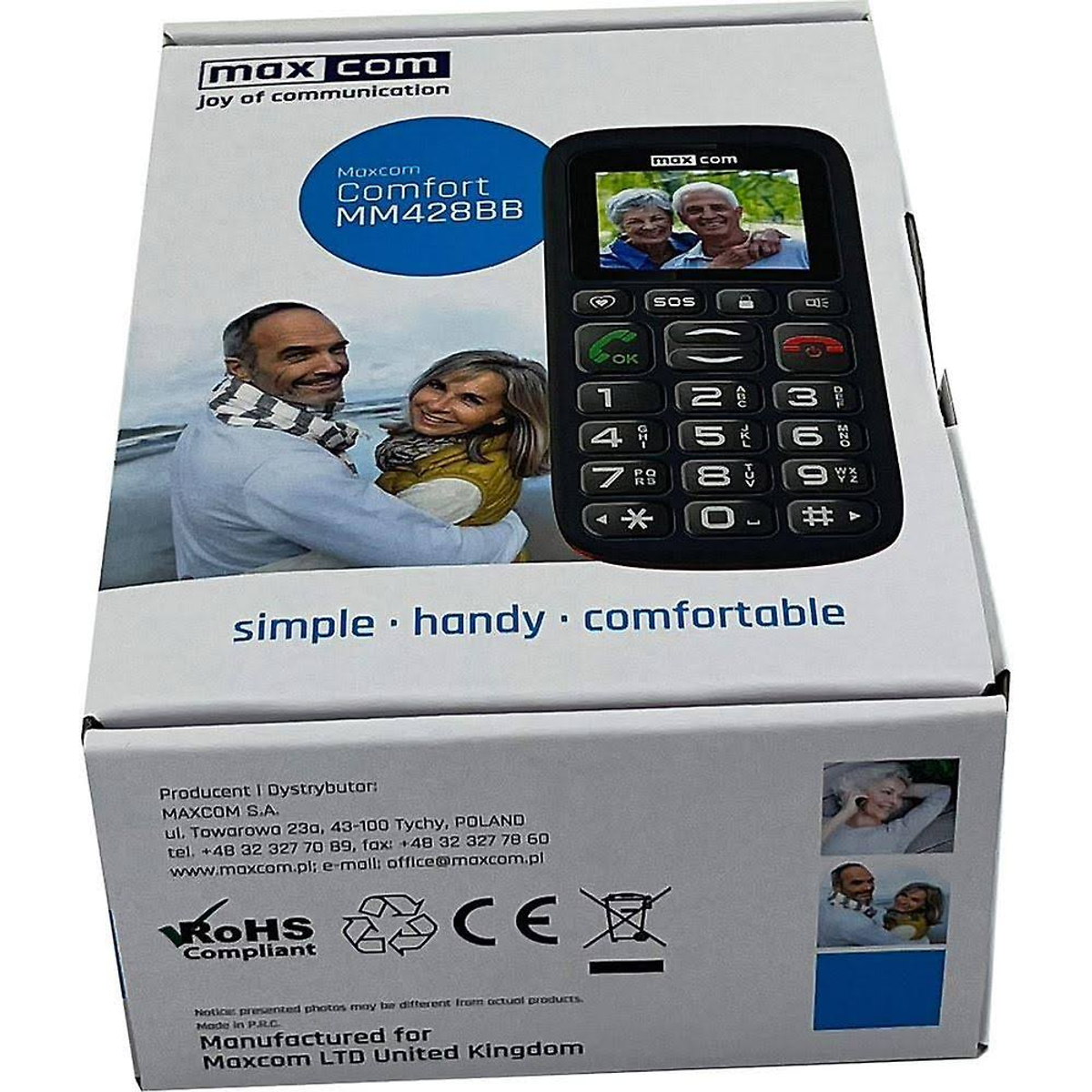 MAXCOM Comfort MM428 Mobiltelefon, Schwarz | MediaMarkt