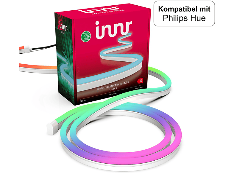 INNR Zigbee Outdoor Flex Strip, Kompatibel mit Philips Hue & Alexa, 2M ...