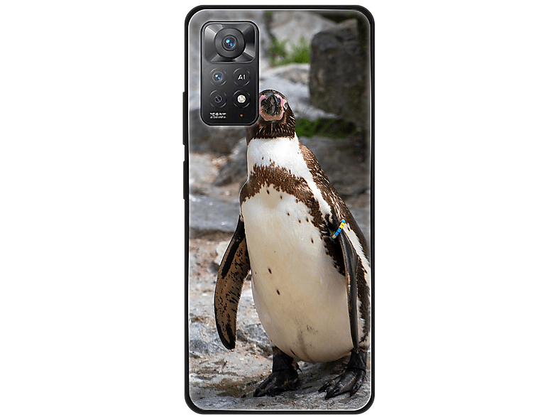KÖNIG DESIGN Case, Backcover, Xiaomi, Redmi Note 11E Pro, Pinguin ...