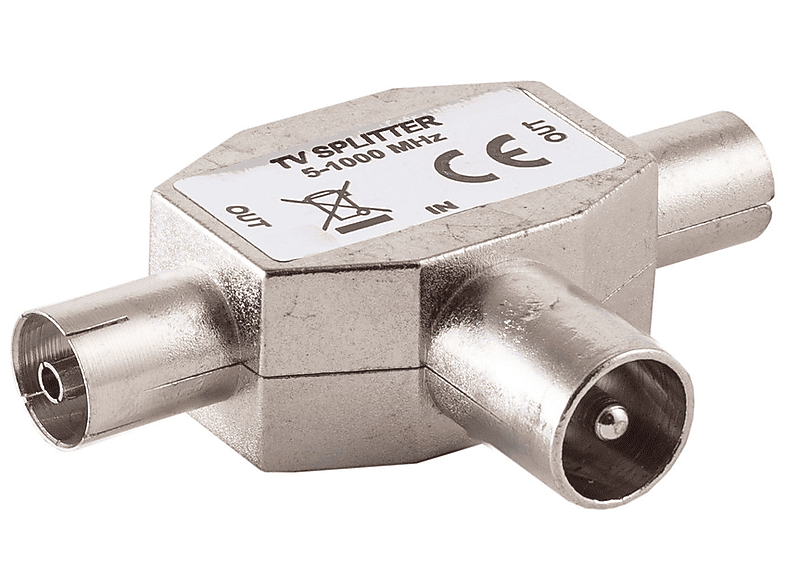 S/CONN MAXIMUM CONNECTIVITY T-Verteiler, 2 x Kupplung und 1x Stecker, CE Antennen (Koax ...