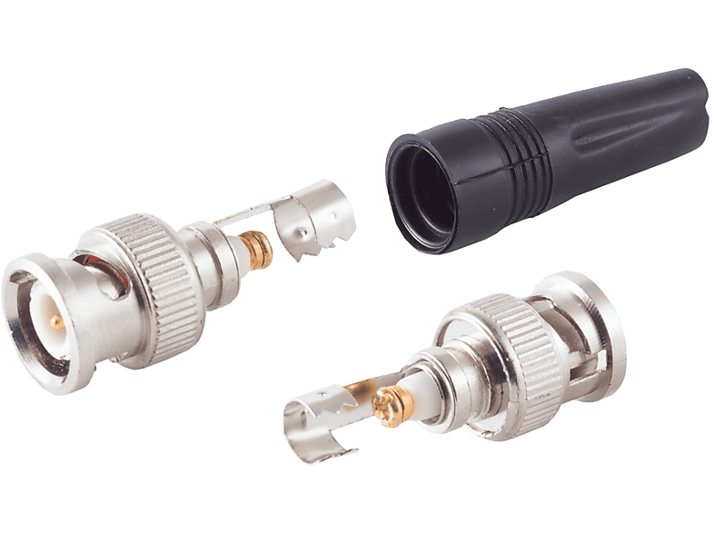 KABELBUDE BNC - Stecker, schraubbar SET 4 Stück Audio/Video Kabel ...