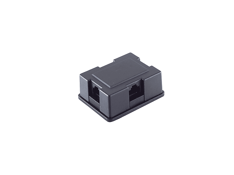 KABELBUDE ISDN-VerteilerBOX 3-fach incl. Kabel 8/4 3m Stecker & Adapter ...