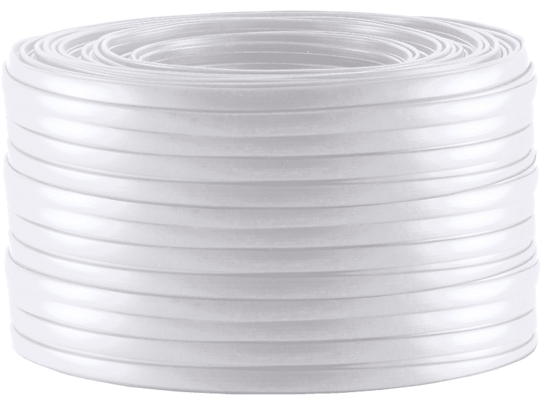 S/CONN MAXIMUM CONNECTIVITY Telefonkabel 4-adrig flach weiß 50m ...