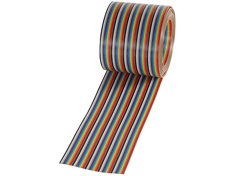 KABELBUDE Flachkabel farbig Raster 1,27mm 50 pin 30m, Flachkabel, 3 m ...
