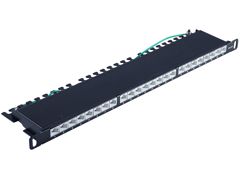 S/CONN MAXIMUM CONNECTIVITY Slim Patchpanel Cat.6A, 24 Port 0,5HE, 19 ...