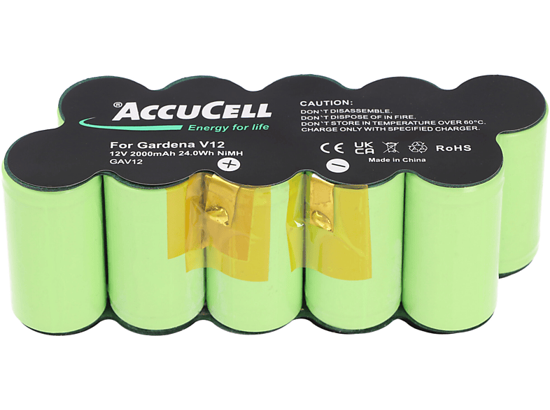 ACCUCELL Akku passend für Gardena 2110-20 V12 12V Accu-Syst NiCD ...