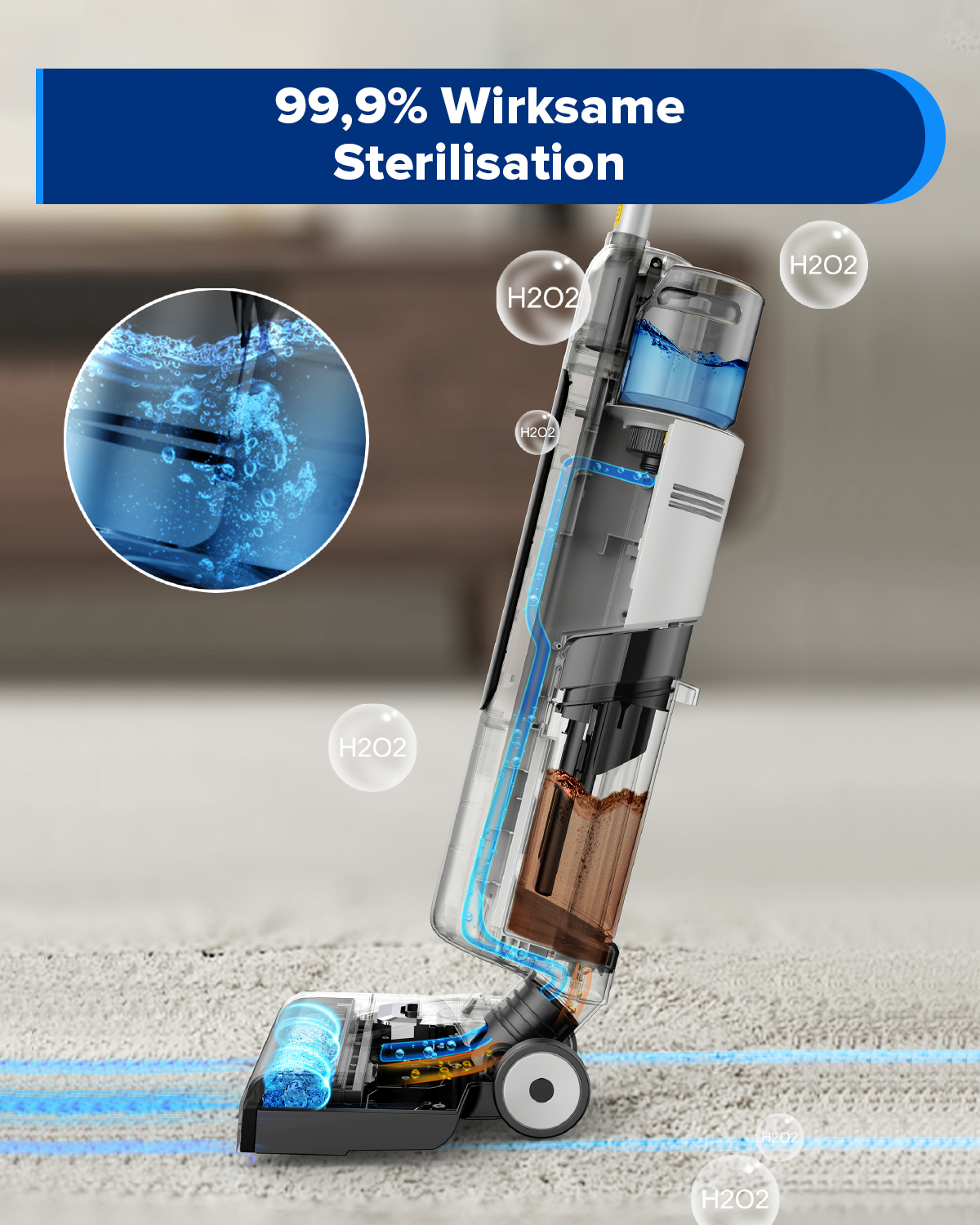 Aspirapolvere Lavapavimenti Senza Fili REDKEY W12 SE | MediaWorld.it