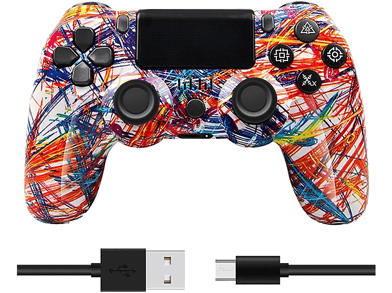 KINSI Wireless Gamepad, Für PS4 Controller Linien | MediaMarkt