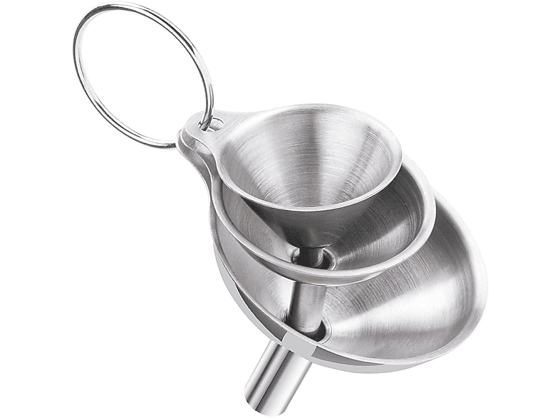 INF Kleiner Trichter Set, 3 Stück Edelstahl Küchentrichter, 3 Größen ...