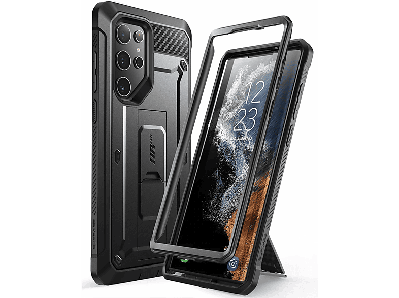 Supcase Galaxy S22 Ultra Unicorn Beetle Pro Case Schwarz Backcover