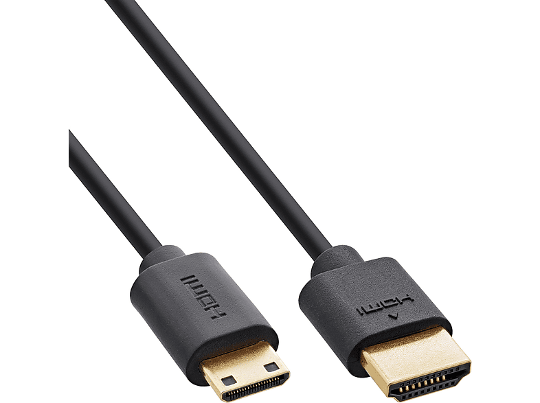 INLINE InLine® Slim Ultra High Speed HDMI Kabel, 8K4K, A St. / C St ...