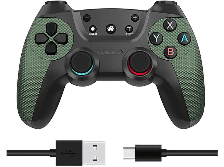 KINSI 2.4G Gamepad, für Android/PC Controller Blasser Grat Grün ...