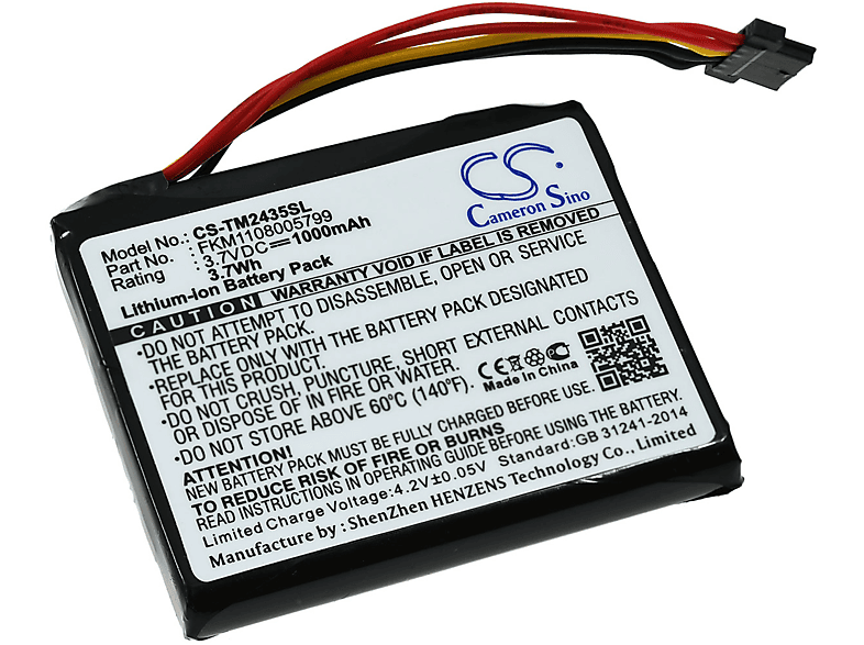 POWERY Akku für TomTom 4CS03 Li-Ion Akku, 3.7 Volt, 1000mAh | SATURN