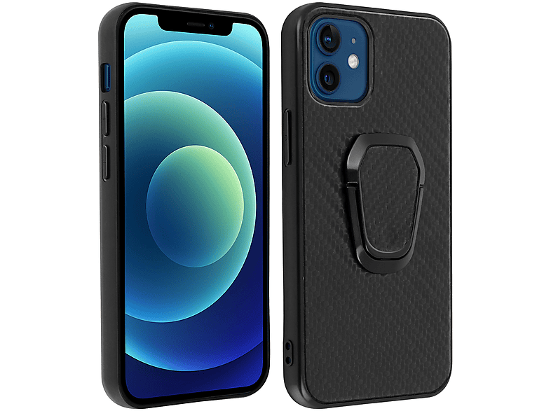 AVIZAR Hybrid, Backcover, Apple, iPhone 12 Mini, Schwarz | SATURN