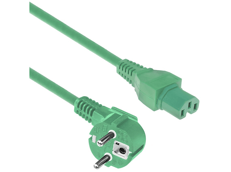 ACT AK5296 Stroomkabel 1,5 m Groen | MediaMarkt