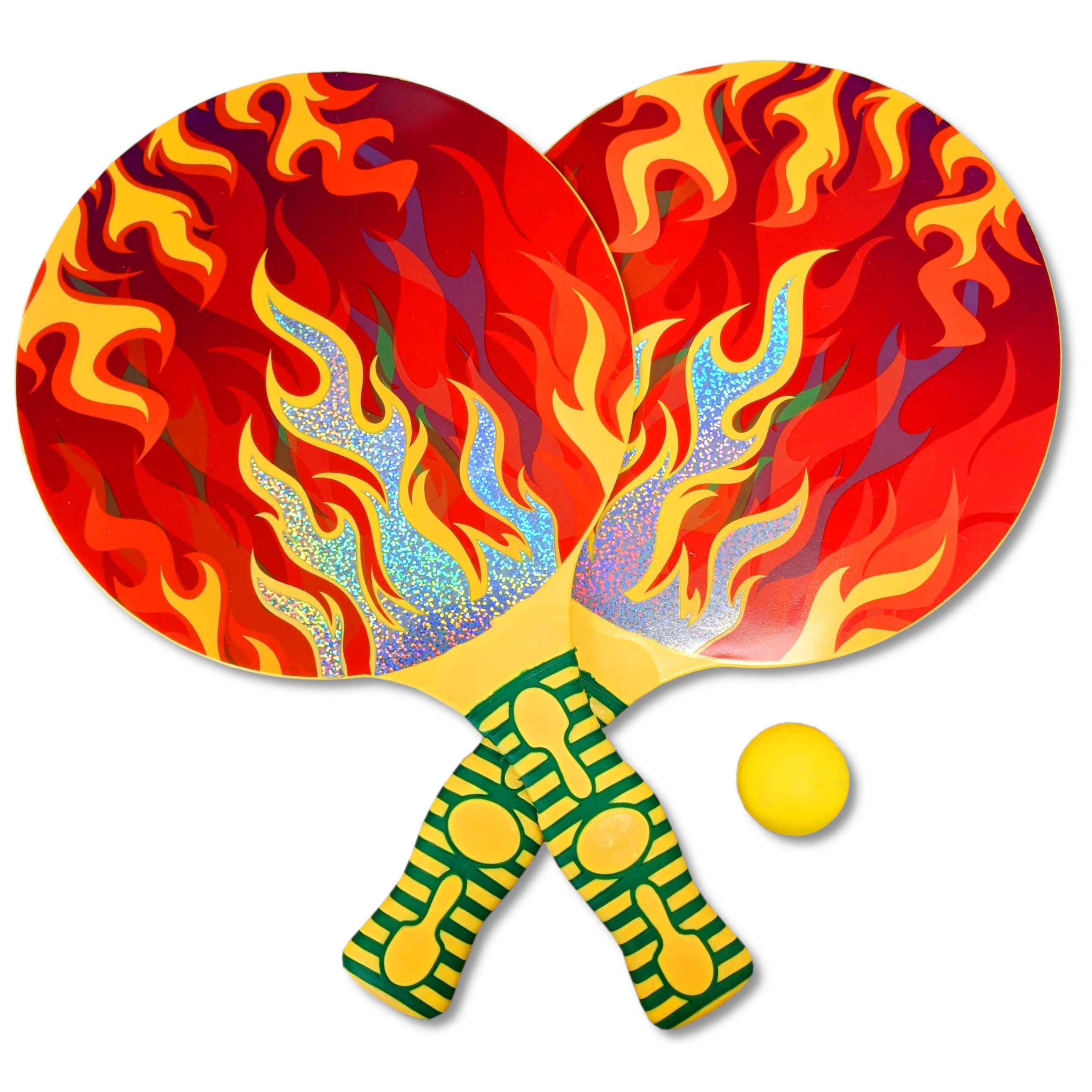 TOI-TOYS GO PLAY Beach Tennis - Flames (2 Schläger + Ball ...