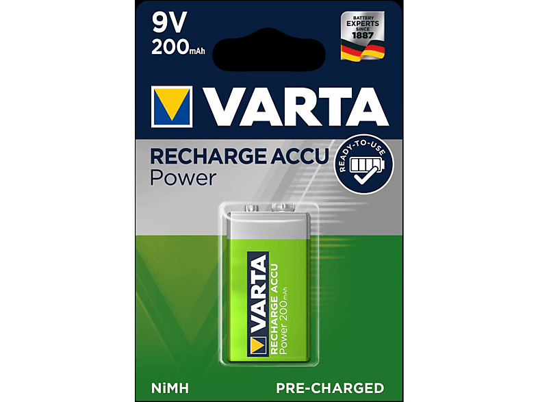 VARTA 9 volt NiMH PowerReady2Use 200mAh 5 Batterij | MediaMarkt