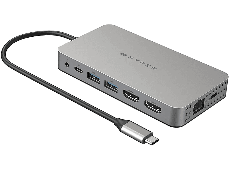Hub USB/Concentrador - HDM1H-GL HYPER, Plata | MediaMarkt
