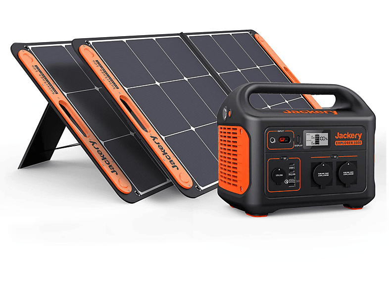 JACKERY 1002WH mit 2* 100W Solarpanels Stromzeuger | MediaMarkt