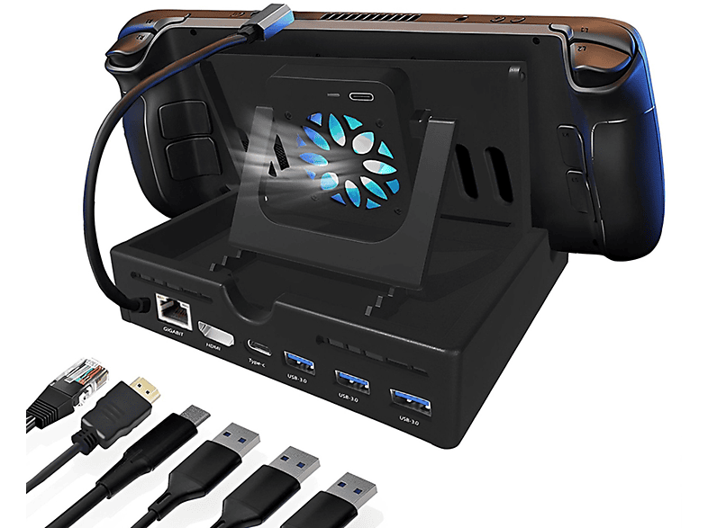 KINSI 6-in-1 HDMI-Konverter Dockingstation, schwarz | SATURN