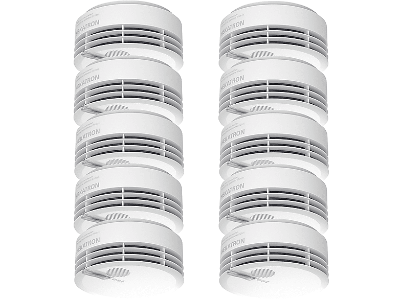 HEKATRON Genius Plus Int. 10er Set Rauchmelder, Weiß | MediaMarkt