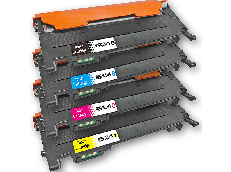 D&C 117A Toner Multipack 4-Farben (Schwarz, Cyan, Magenta, Gelb) (117A ...
