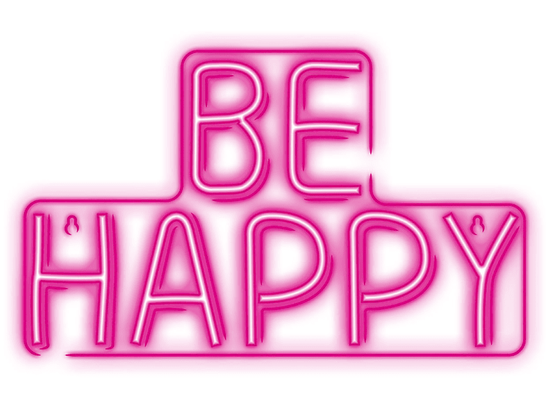 Luz neón | Forever Neon Plexi Led Be Happy Pink FOREVER, Rosa | MediaMarkt