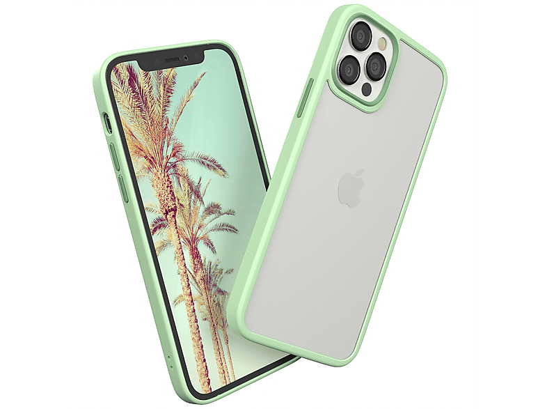 EAZY CASE Outdoor Case Matt, Backcover, Apple, iPhone 12 / 12 Pro, Grün ...