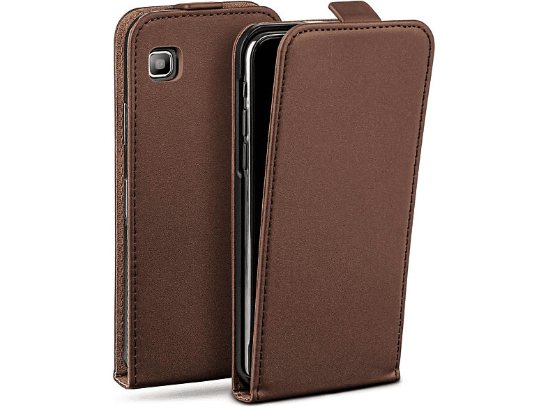 MOEX Flip Case, Flip Cover, Samsung, Galaxy S Plus, Oxide-Brown | MediaMarkt