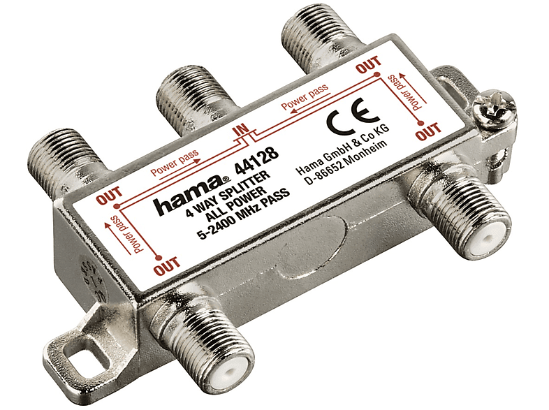 HAMA 4-fach Verteiler, Silber | SATURN