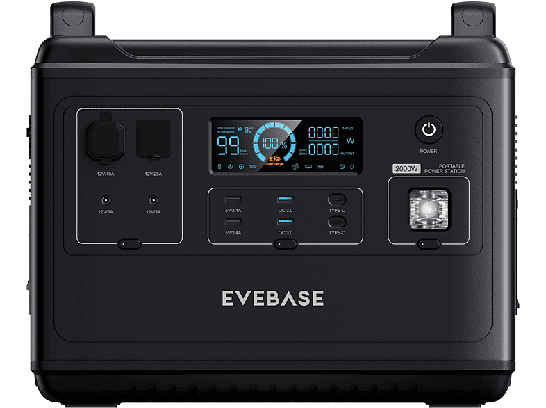 EVEBASE Move 2000 Portable Power Station Stromzeuger | MediaMarkt