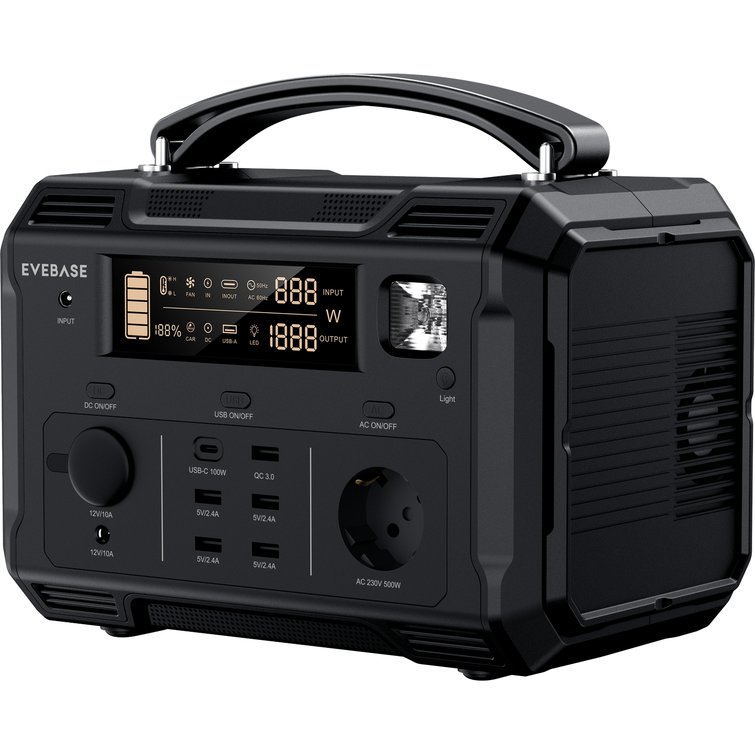 EVEBASE Move 500 Portable Power Station Stromzeuger | MediaMarkt