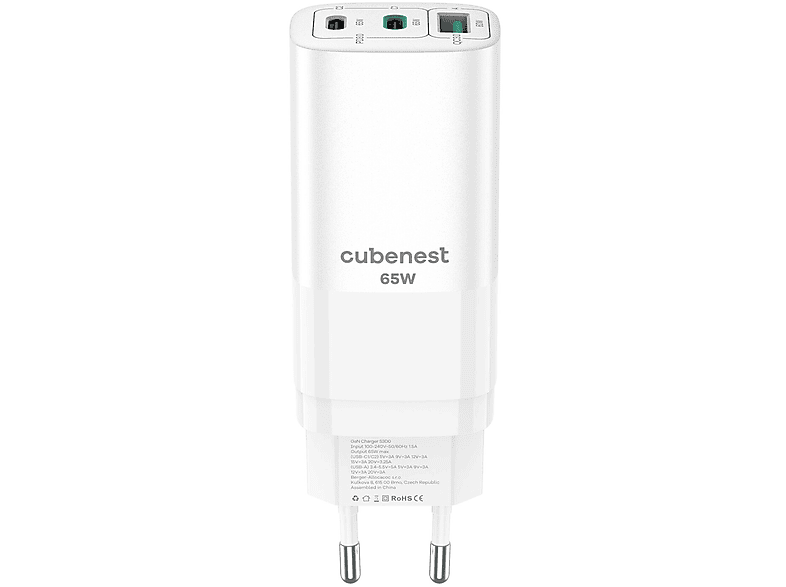 CUBENEST 65W PD GaN Tech S3D0 USB Ladegerät 65 Watt | MediaMarkt