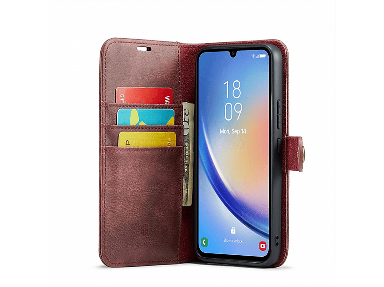 DG MING 2in1, Bookcover, Samsung, Galaxy A24 4G, Rot | MediaMarkt