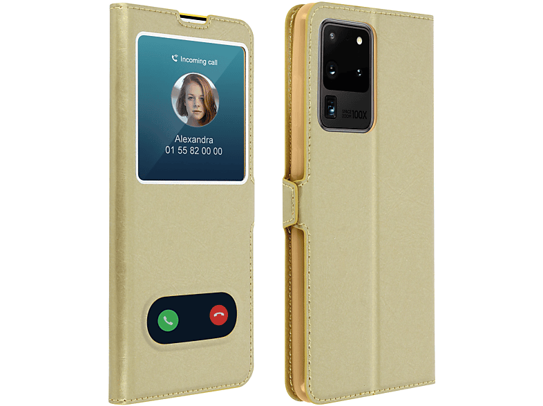 AVIZAR Towind, Bookcover, Samsung, Galaxy S20 Ultra, Gold | SATURN