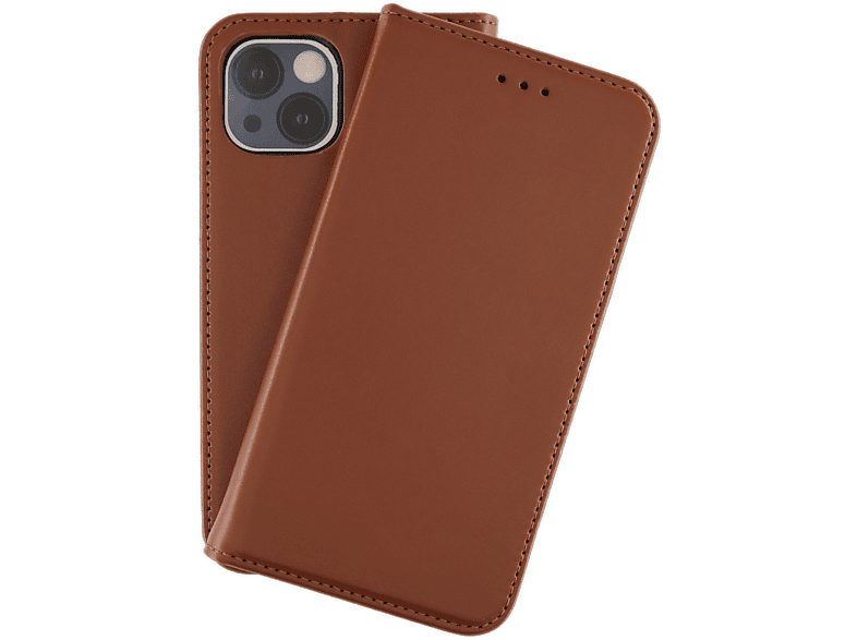 JAMCOVER Echt Leder Bookcase, Bookcover, Apple, iPhone 15, Braun ...