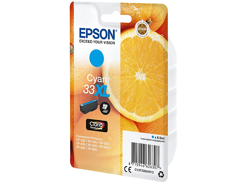 EPSON 33XL | Cyaan Blauw Cyaan | MediaMarkt