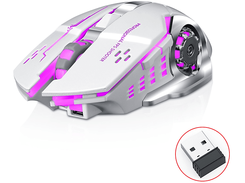 KINSI Q13 2.4G Maus, weiß | MediaMarkt