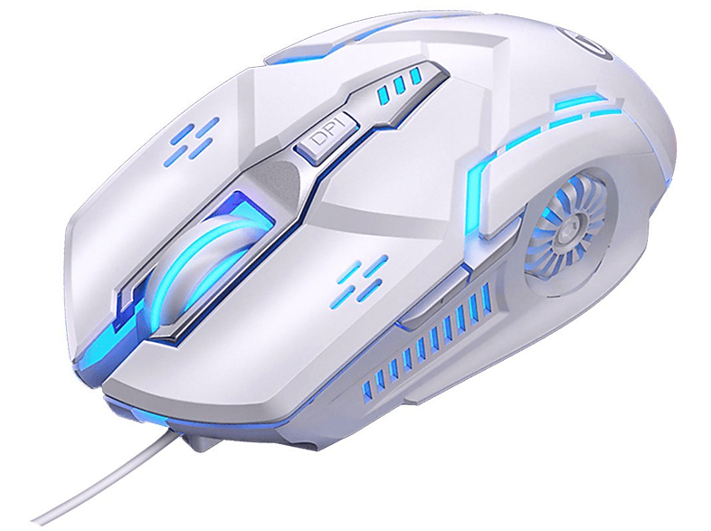 Ratón Gaming | KINSI G5, Con cable, Blanco | MediaMarkt